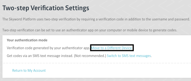 Two-Factor Authentication – Skyword Help Center