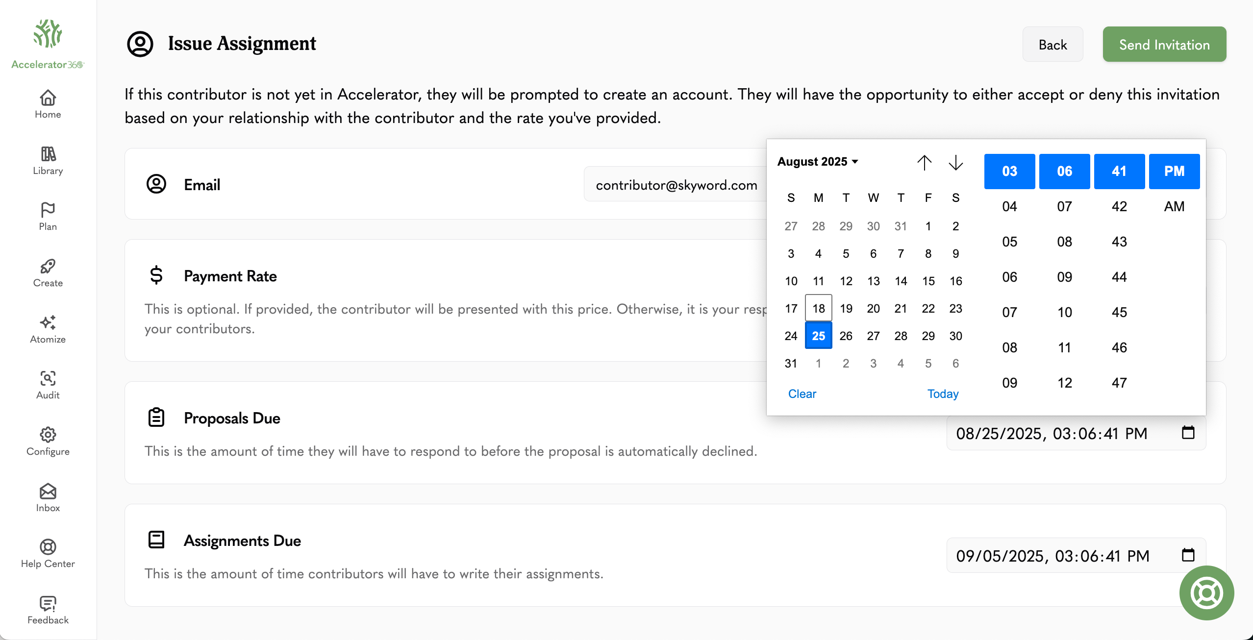 Accelerator360 Release - Aug. 18, 2025 – Skyword Help Center